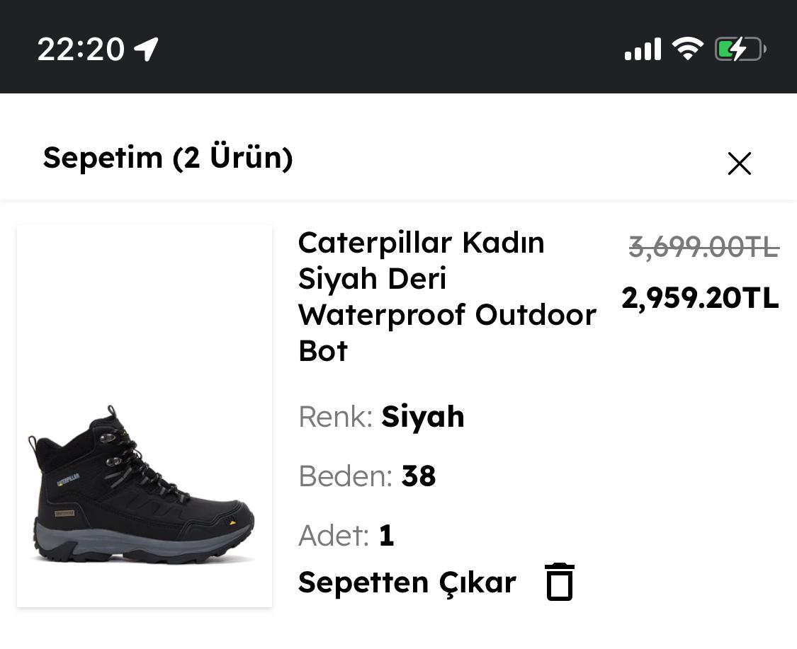 Derimod %30 İndirim Gösterdiği Ürünleri Sepete Yansıtmıyor! - Şikayetvar