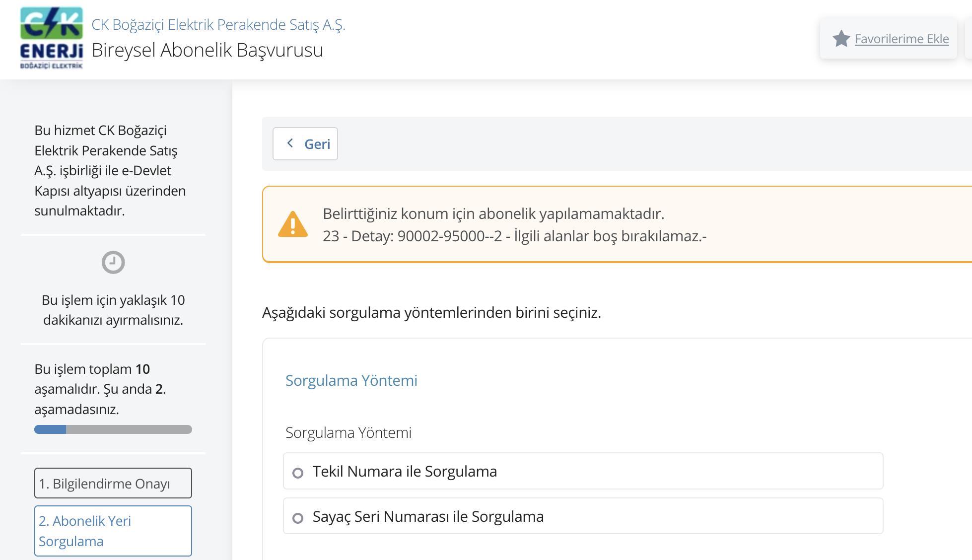 CK Boğaziçi Elektrik Sayaç No Doğru Ama Hata Veriyor - Şikayetvar