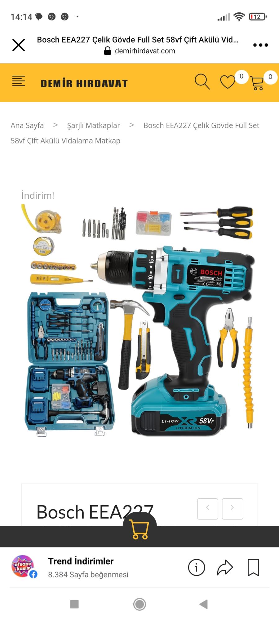 Demir Hırdavat Yanlış Ürün Gönderimi - Şikayetvar