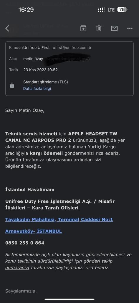 Unifree Duty Free Unifree TR Yanıltıcı Politika İle Spot, Garantisiz Ürün Satıyor! - Şikayetvar