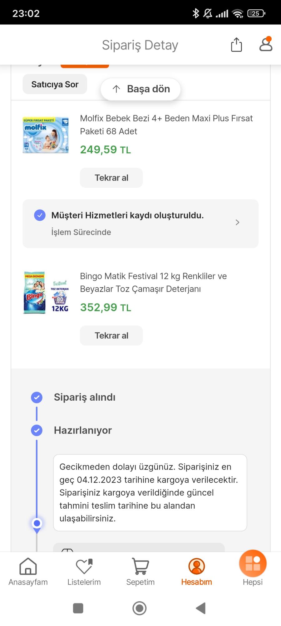 Hepsiburada Pişman Oldum, Bir Daha Kesinlikle Almam - Şikayetvar
