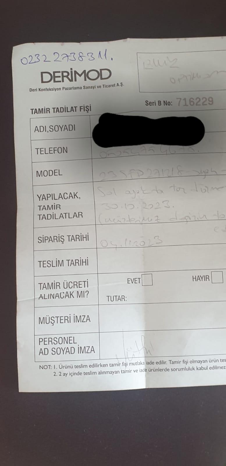 Derimod Taşı Düşen Ayakkabı - Şikayetvar