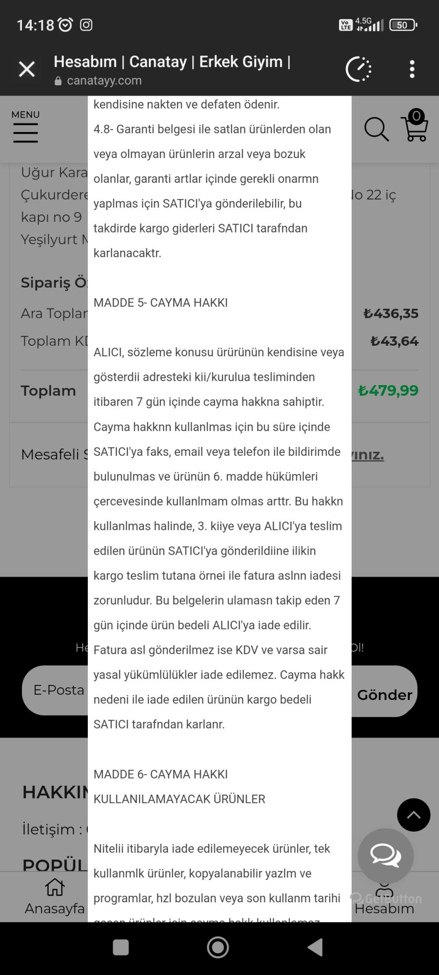 Jack’s Man - Can Atay Can Atay İade Kabul Etmeme - Şikayetvar