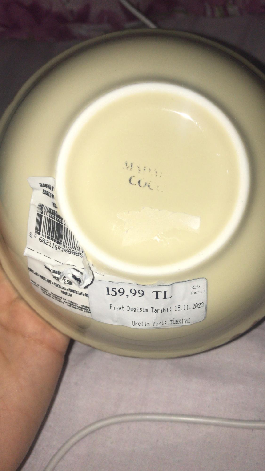 Madame Coco Porselen Tabağın Altındaki Yazı Siliniyor - Şikayetvar