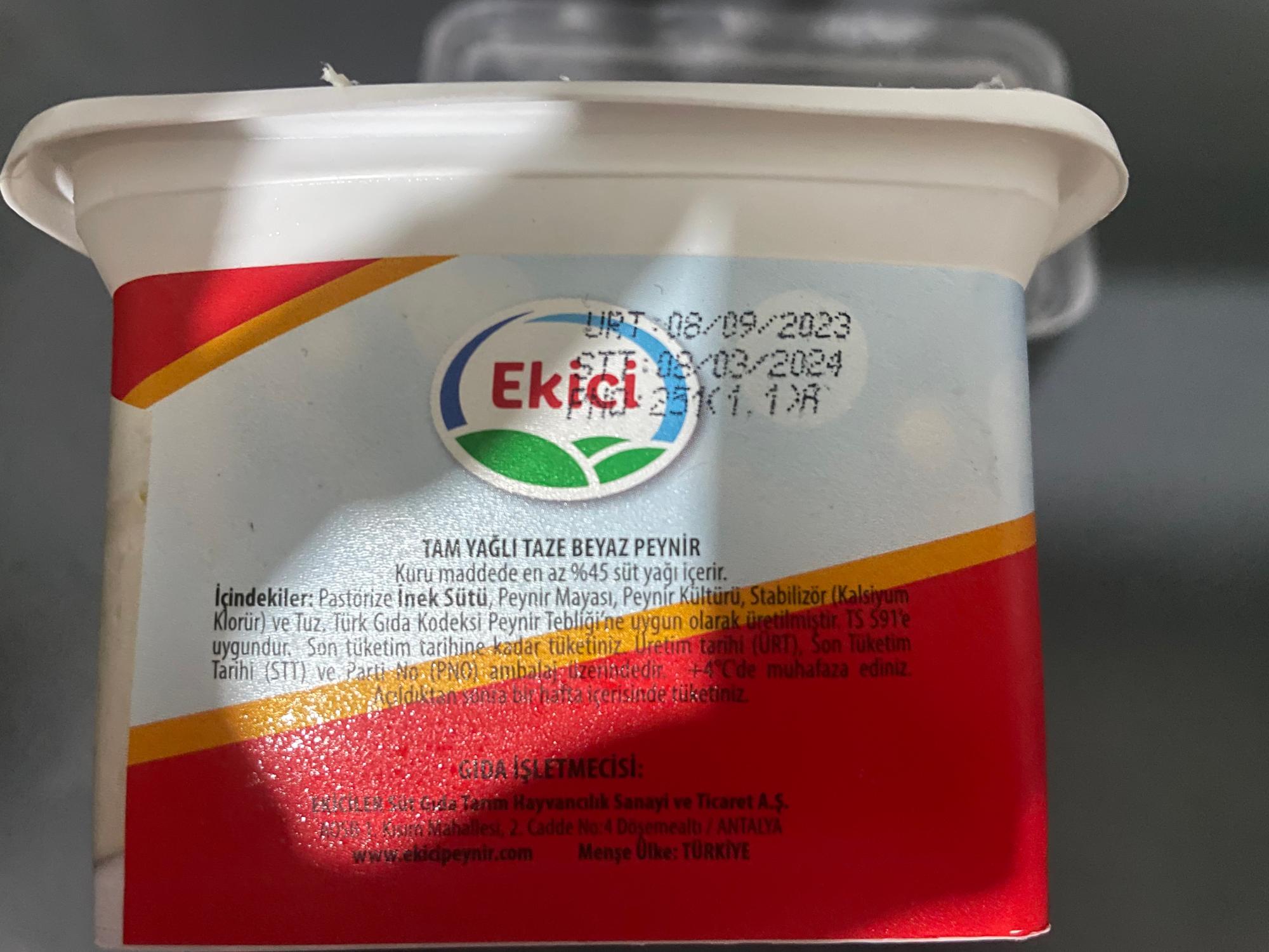 Ekici Peynir Ekici Beyaz Peynirin Paketinin Şişmesi - Şikayetvar