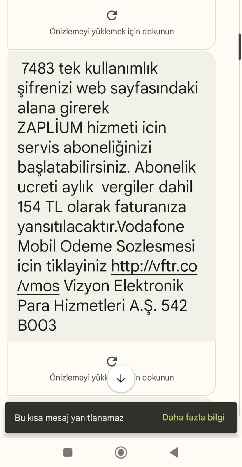 Vizyon Elektronik Para Zaplium Anlaşılamayan Abonelik? - Şikayetvar