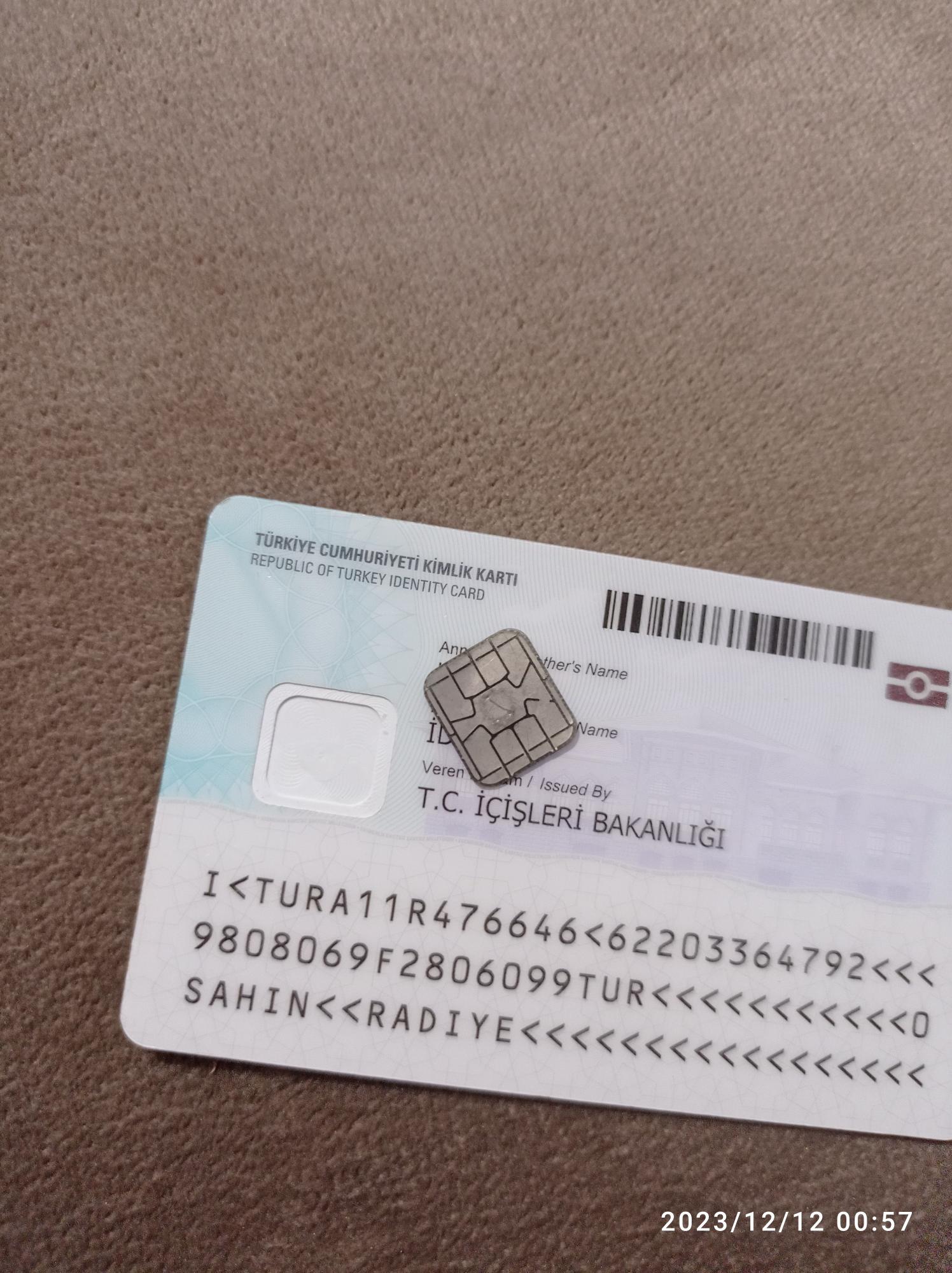 Nüfus ve Vatandaşlık İşleri Kimlik Cipi Düştü - Şikayetvar