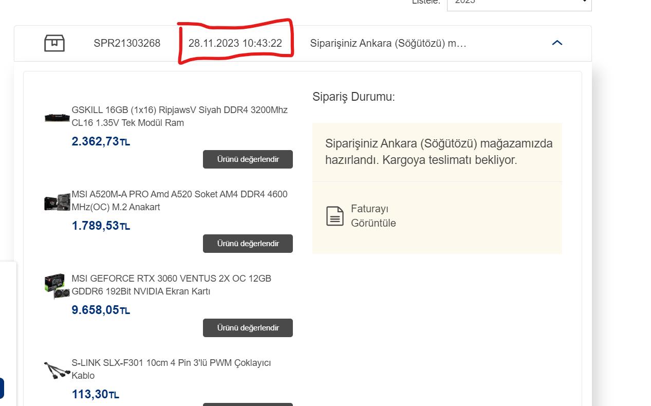 Vatan Bilgisayar Siparişleri Teslim Etmiyor - Şikayetvar