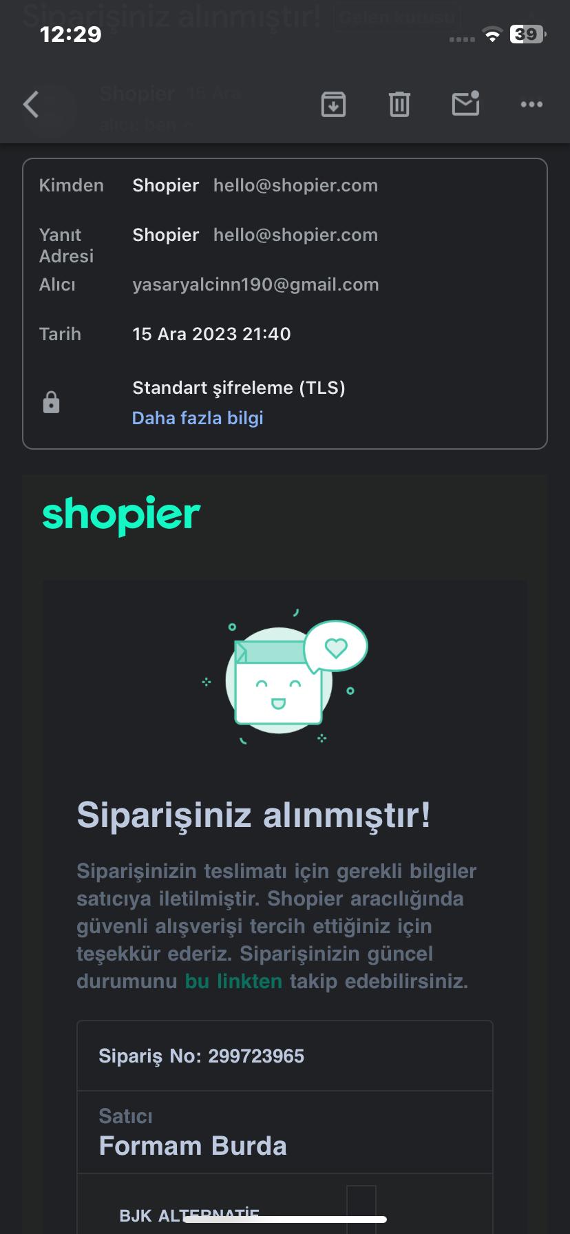 Shopier Formam Burada Mağduriyeti - Şikayetvar