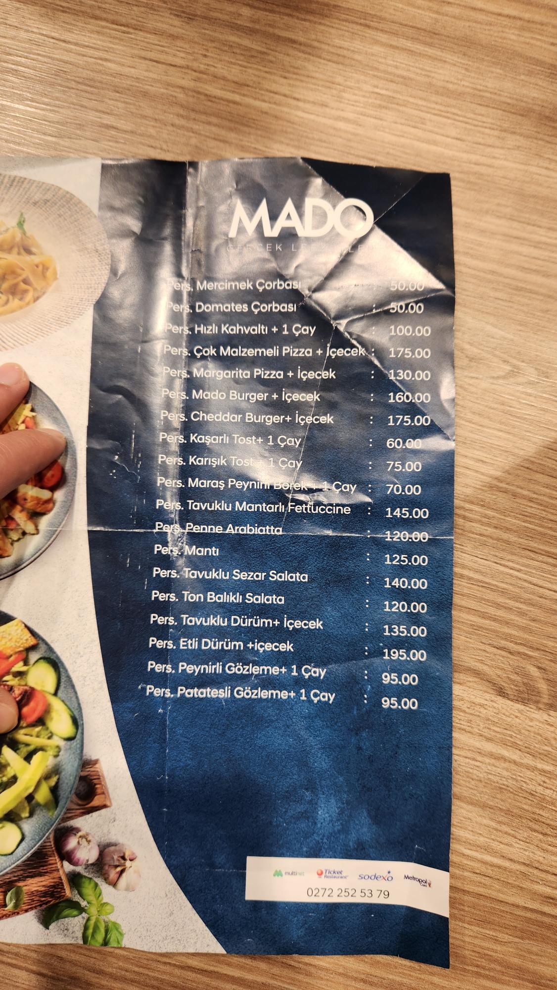 Mado Personel Menüsündeki Tutarsızlık - Şikayetvar