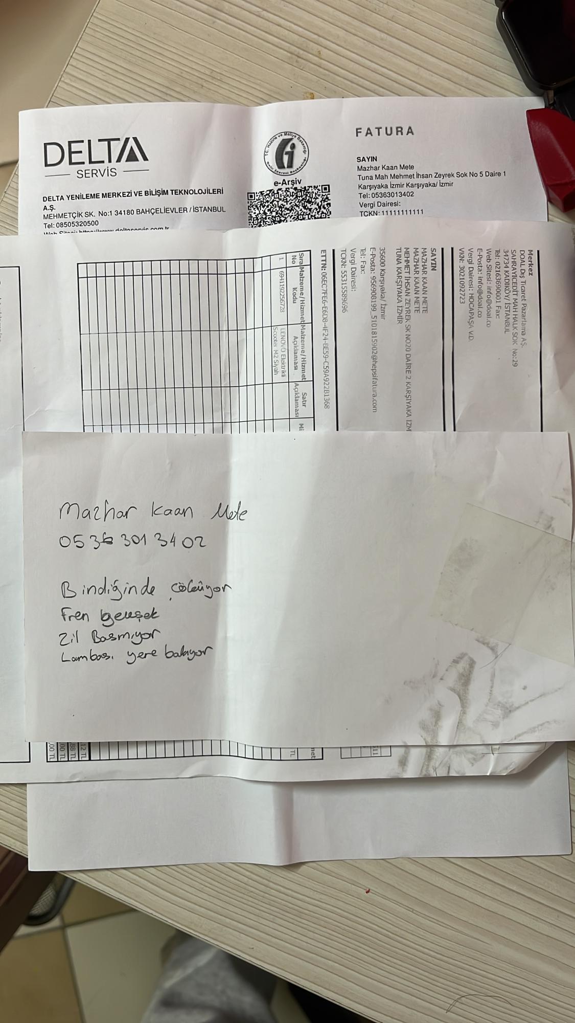 Delta Teknik Servis Delta Servis Zamanımı Ve Paramı Aldı - Şikayetvar