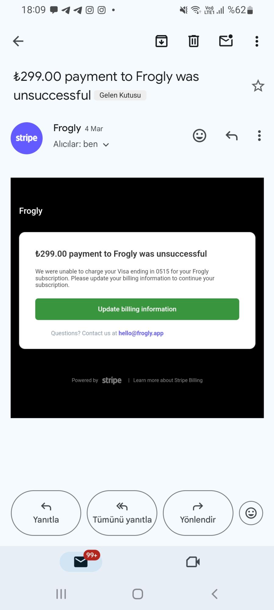 Google Play Google Frogly Üyelik İptal Etmiyor - Şikayetvar