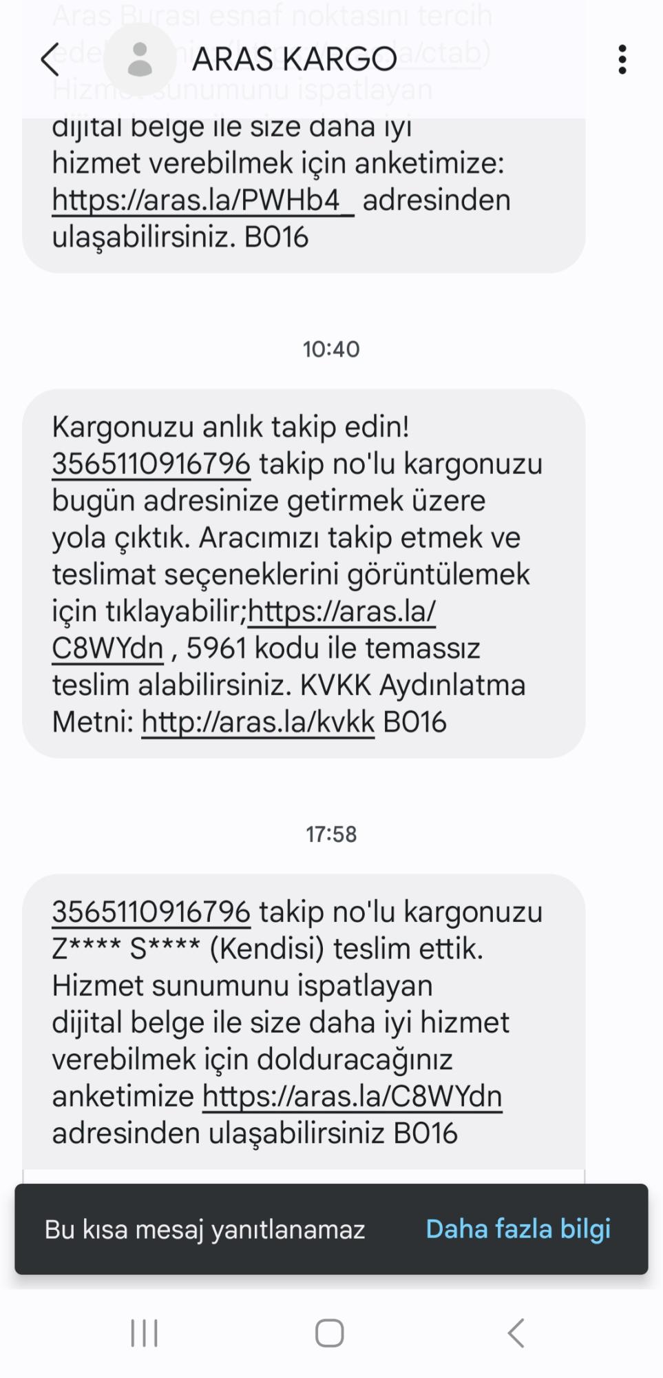 Müşterisinin Sipariş Kutusunu Mahveden Aras Kargo - Şikayetvar