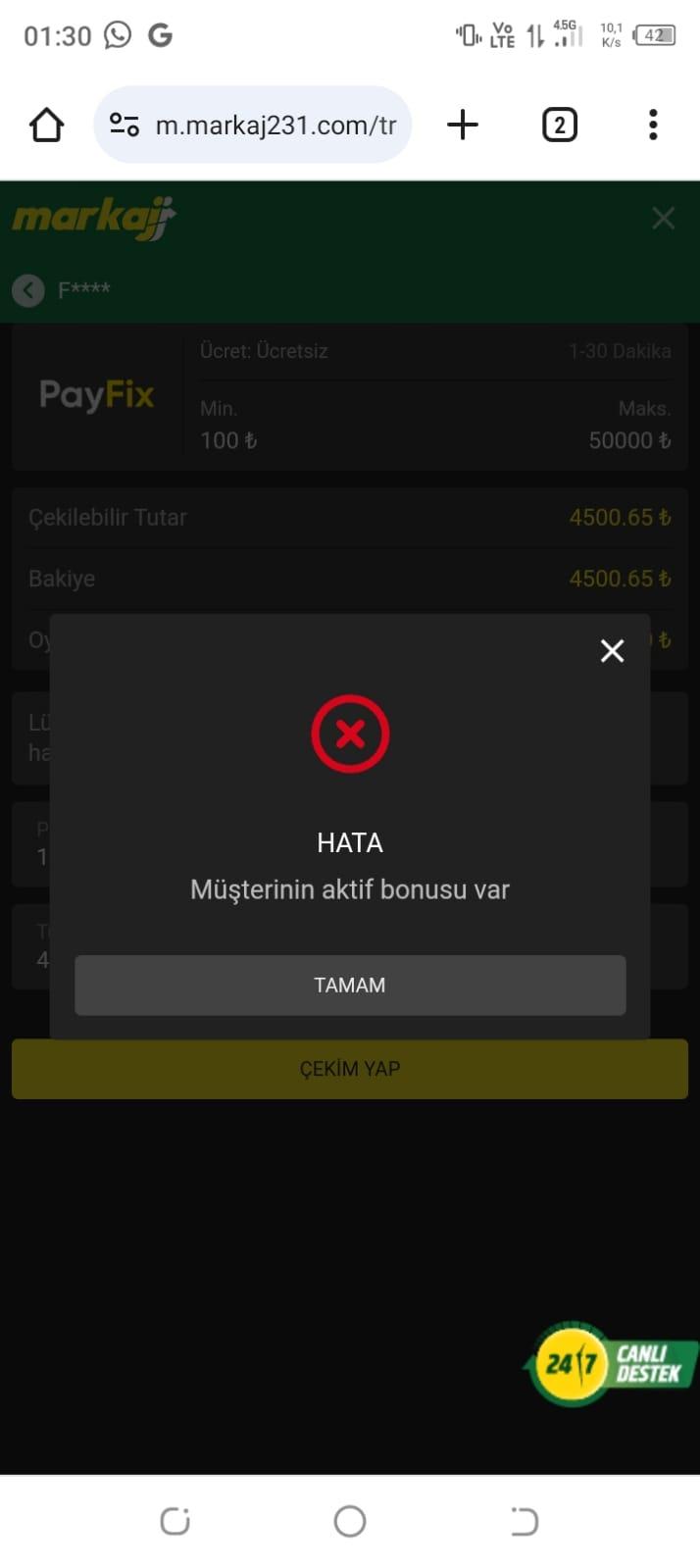 Markaj.com Acil Destek Yeni Yıl - Şikayetvar