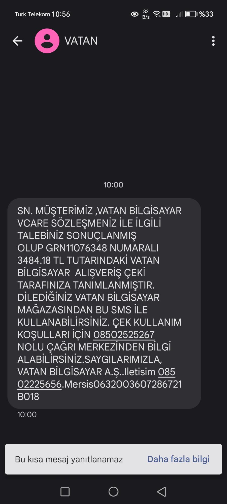 Vatan Bilgisayar'ın Satış Politikası - Şikayetvar