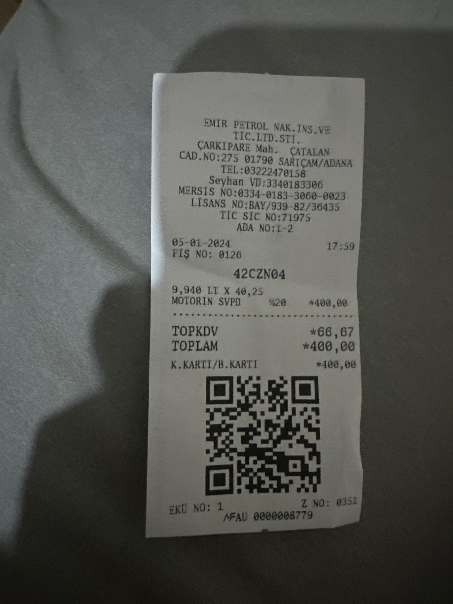 Shell Petrolde Pompada Hata - Şikayetvar