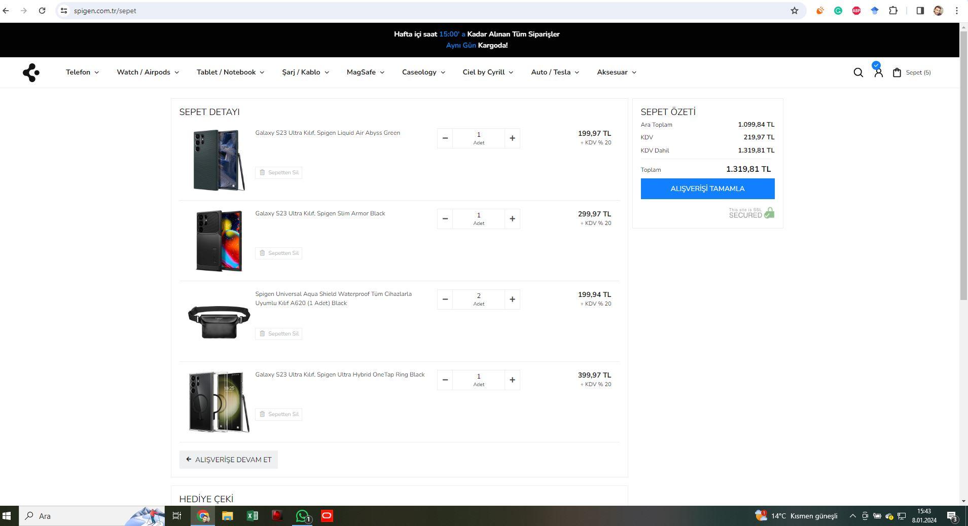 Spigen Spigen Turkey Sudden Price Increase and Payment Problems! - Xolvie