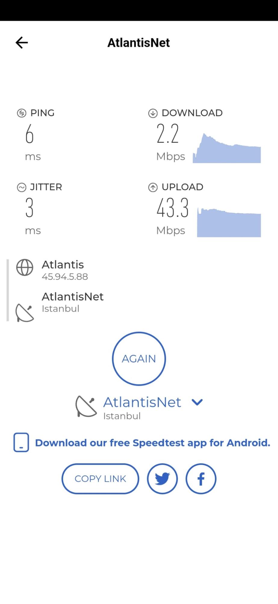 AtlantisNet Atlantis Net İnternet Hız Sorunu - Şikayetvar
