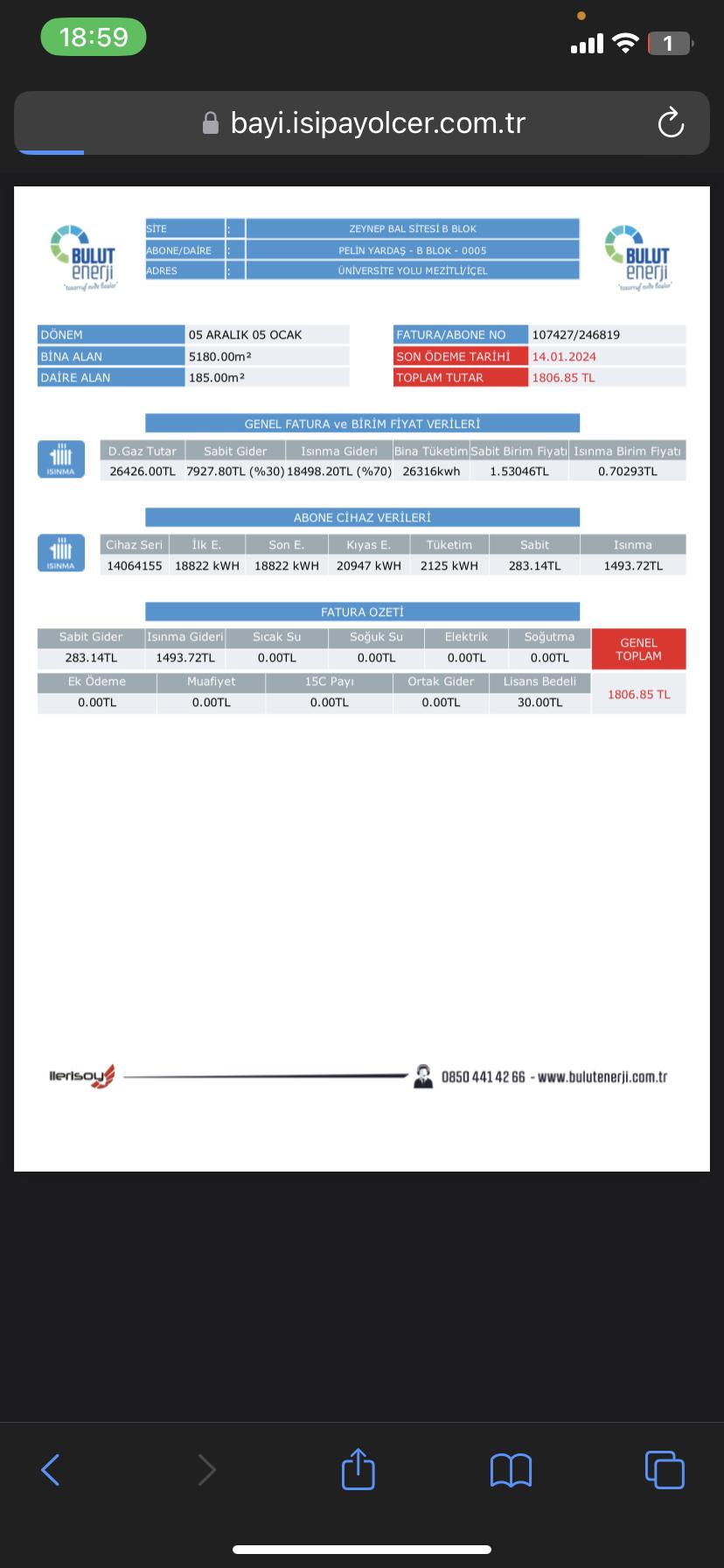 Bulut Enerji Okunamayan Sayaca Fatura Çıkardı - Şikayetvar