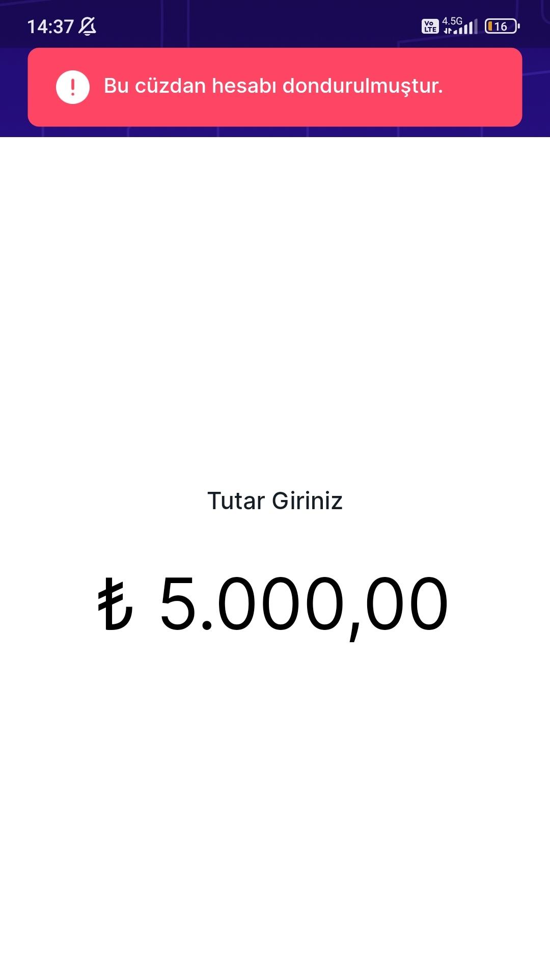 Turan App Hesap Donduruldu Ne Demek - Şikayetvar