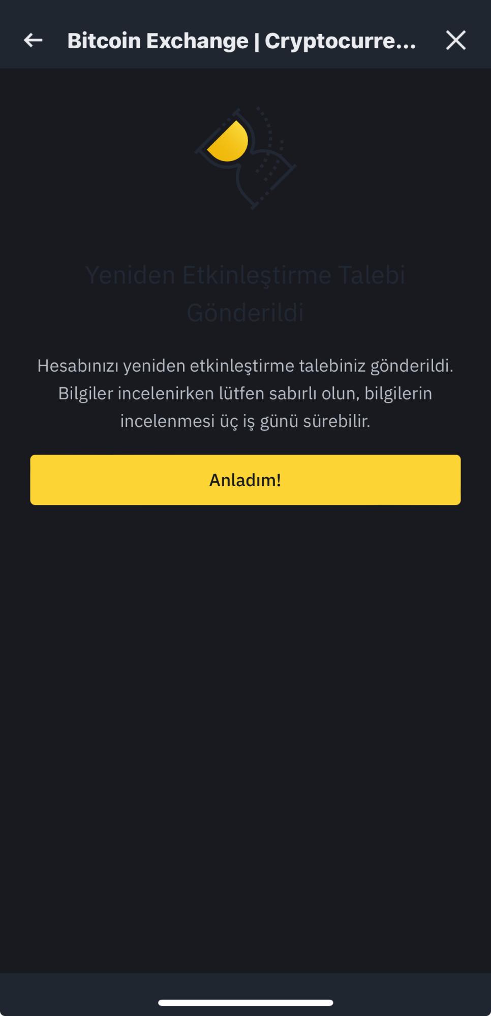 Binance Binance TR Binance Global Hesap Krizi - Şikayetvar