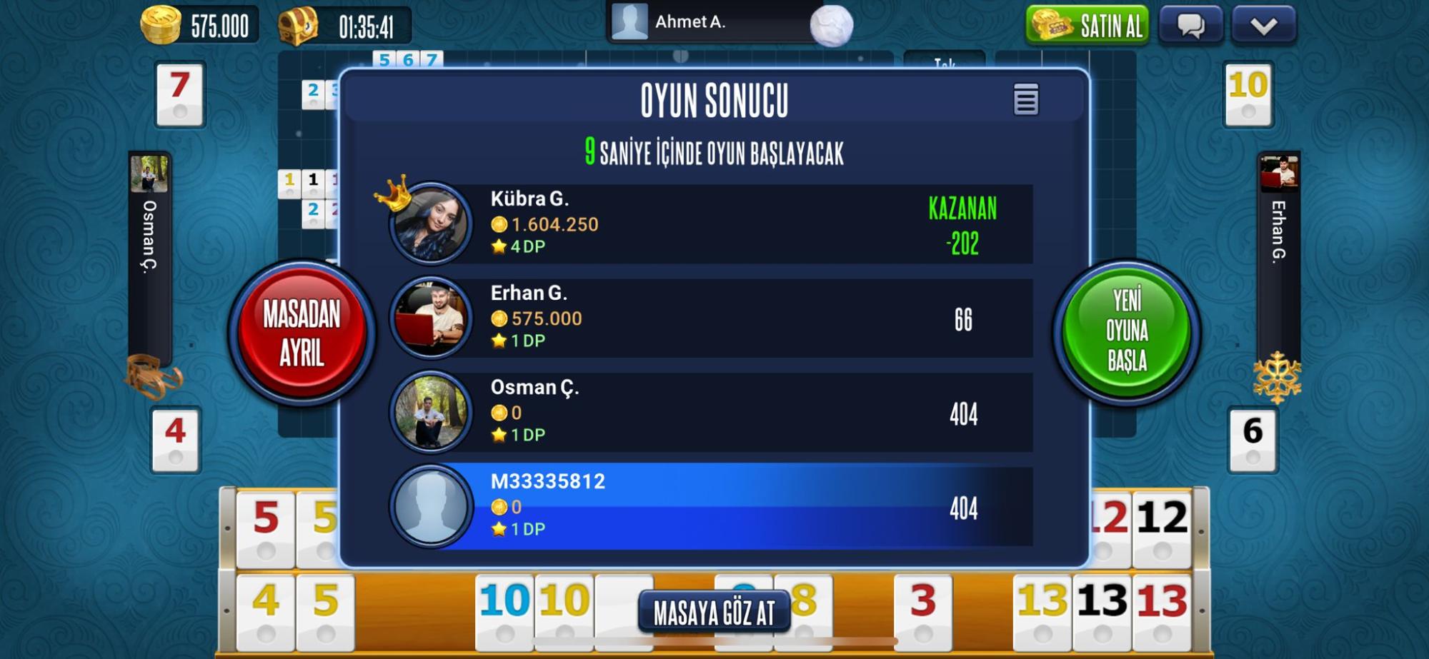 101 Okey Plus Anlaşmalı Oyun/kural İhlali - Şikayetvar