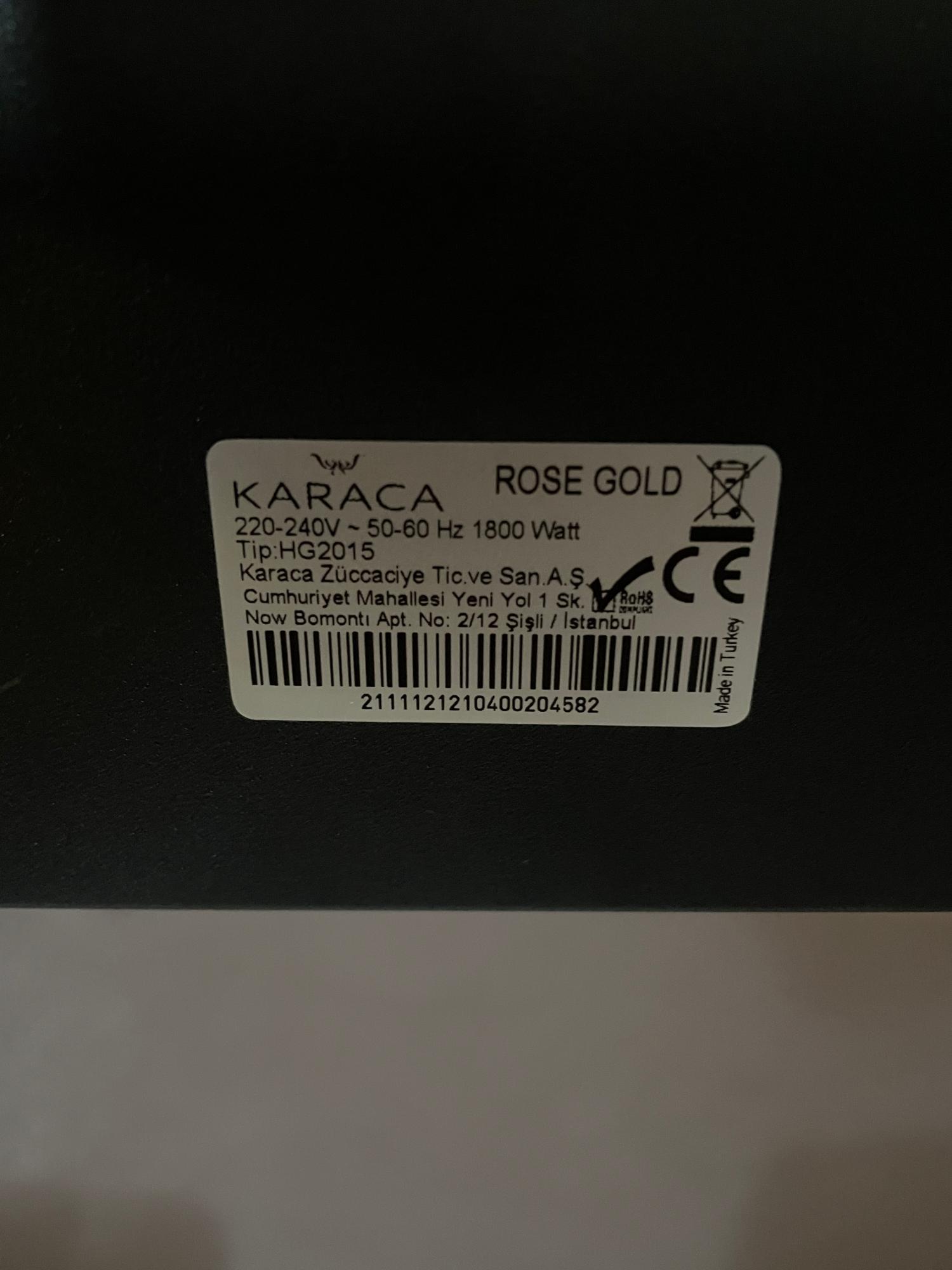 Karaca Tost Makinesi Elektriksel Arıza Hayal Kırıklığı - Şikayetvar