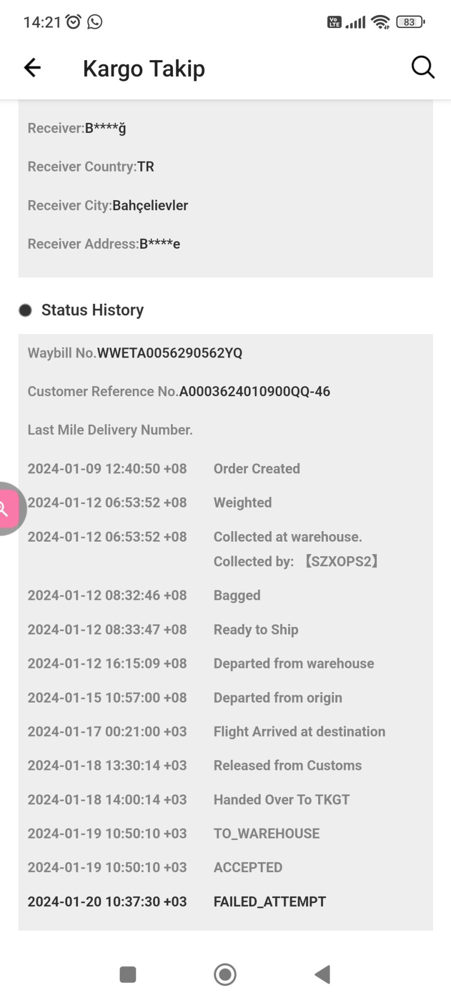 We World Express Siparişim Neden Gecikti? Kargo Süreci Hakkında Bilgi İstiyorum - Şikayetvar