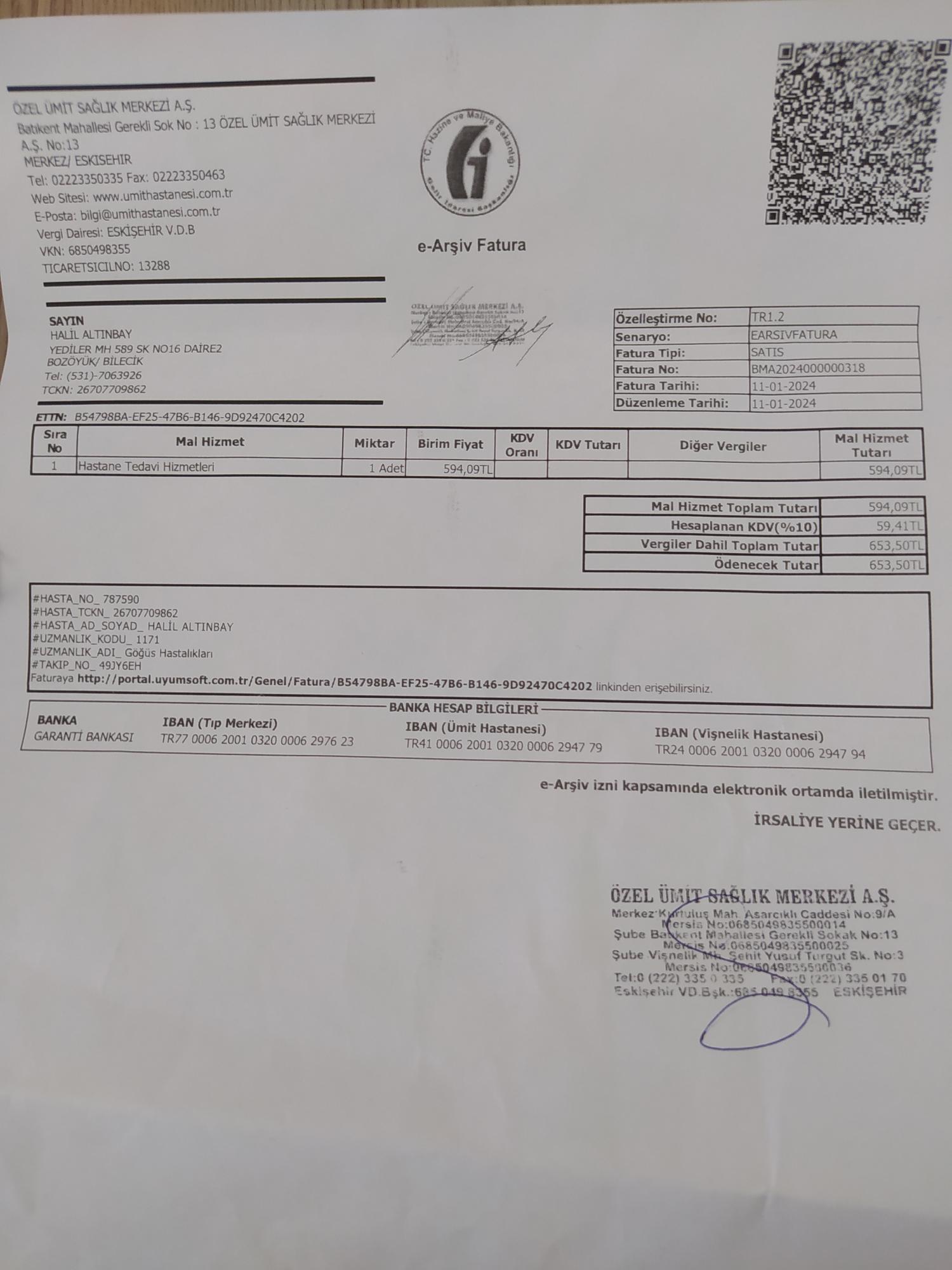 Sencard Sencard Sağlık Hizmetleri Sendcard Fatura Geri Ödeme Yapmıyor - Şikayetvar