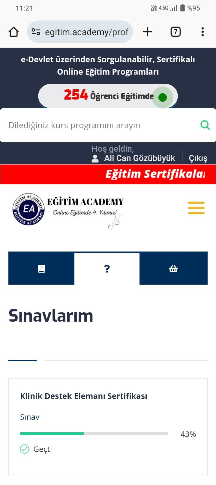 Eğitim Academy Sertifika İletişim Sorunu - Şikayetvar