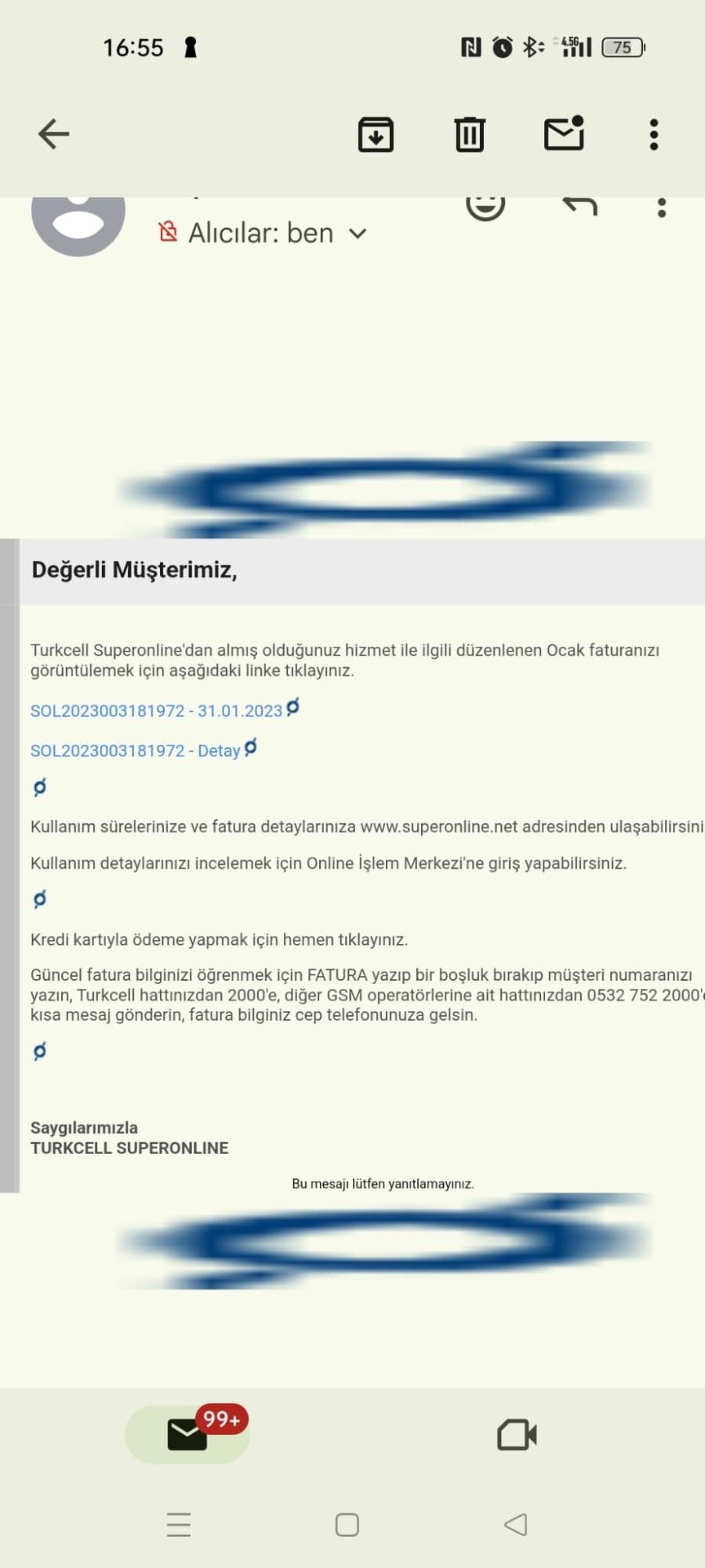 Superonline Turkcell Superonline 4 TL Lik Fatura - Şikayetvar