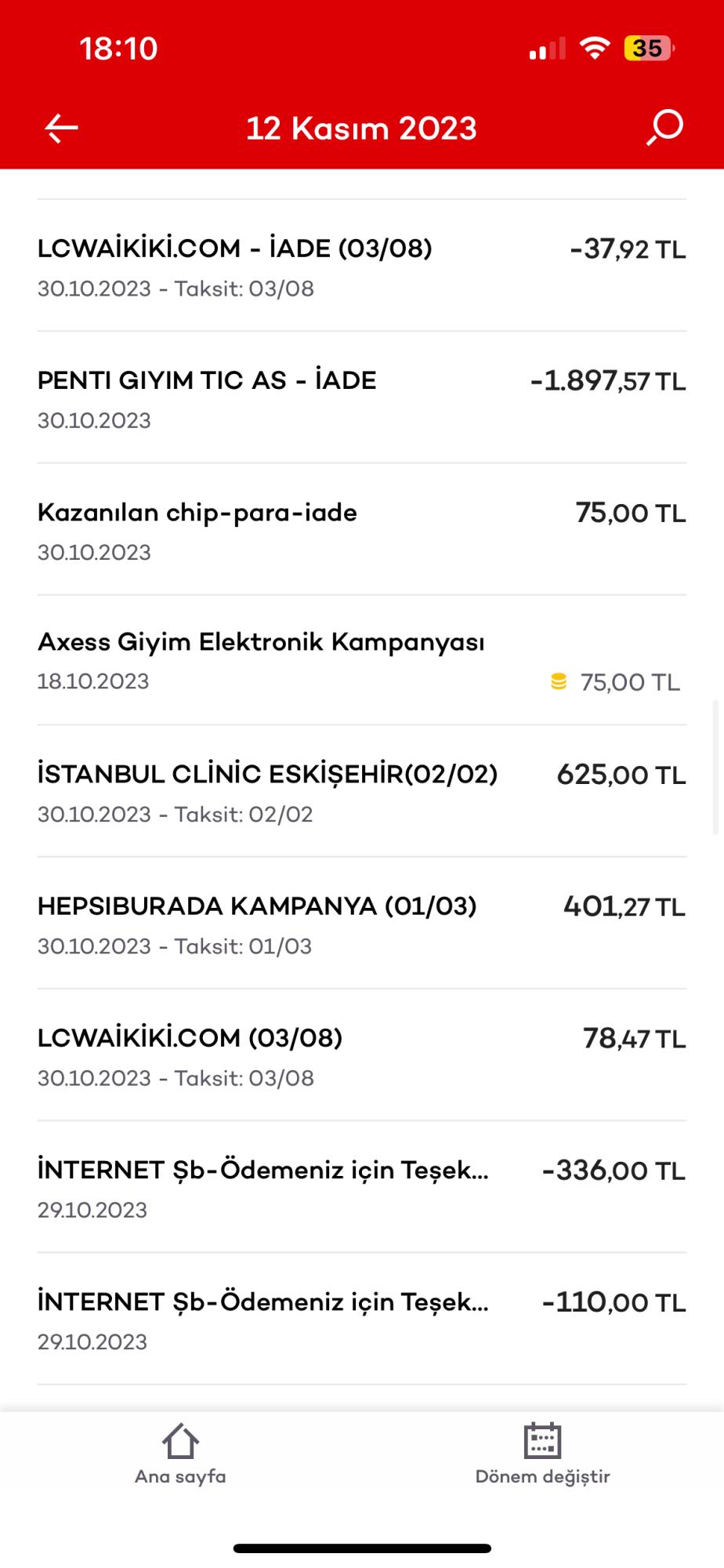 Akbank Axess K. Kartı İadenin Taksit Olarak Ödetilmesi - Şikayetvar