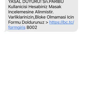 Paribu'dan Gelen Mesaj - Şikayetvar