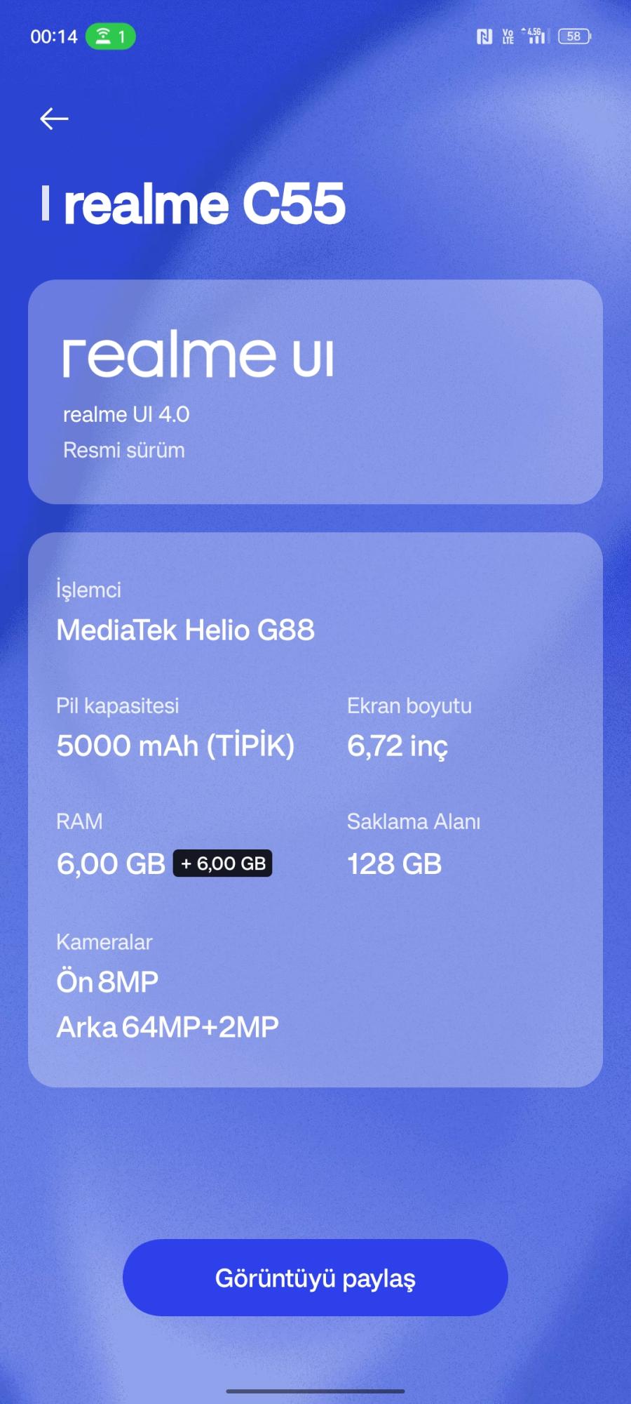 Realme C55 Android 14 Güncelleme Neden Gelmedi? - Şikayetvar