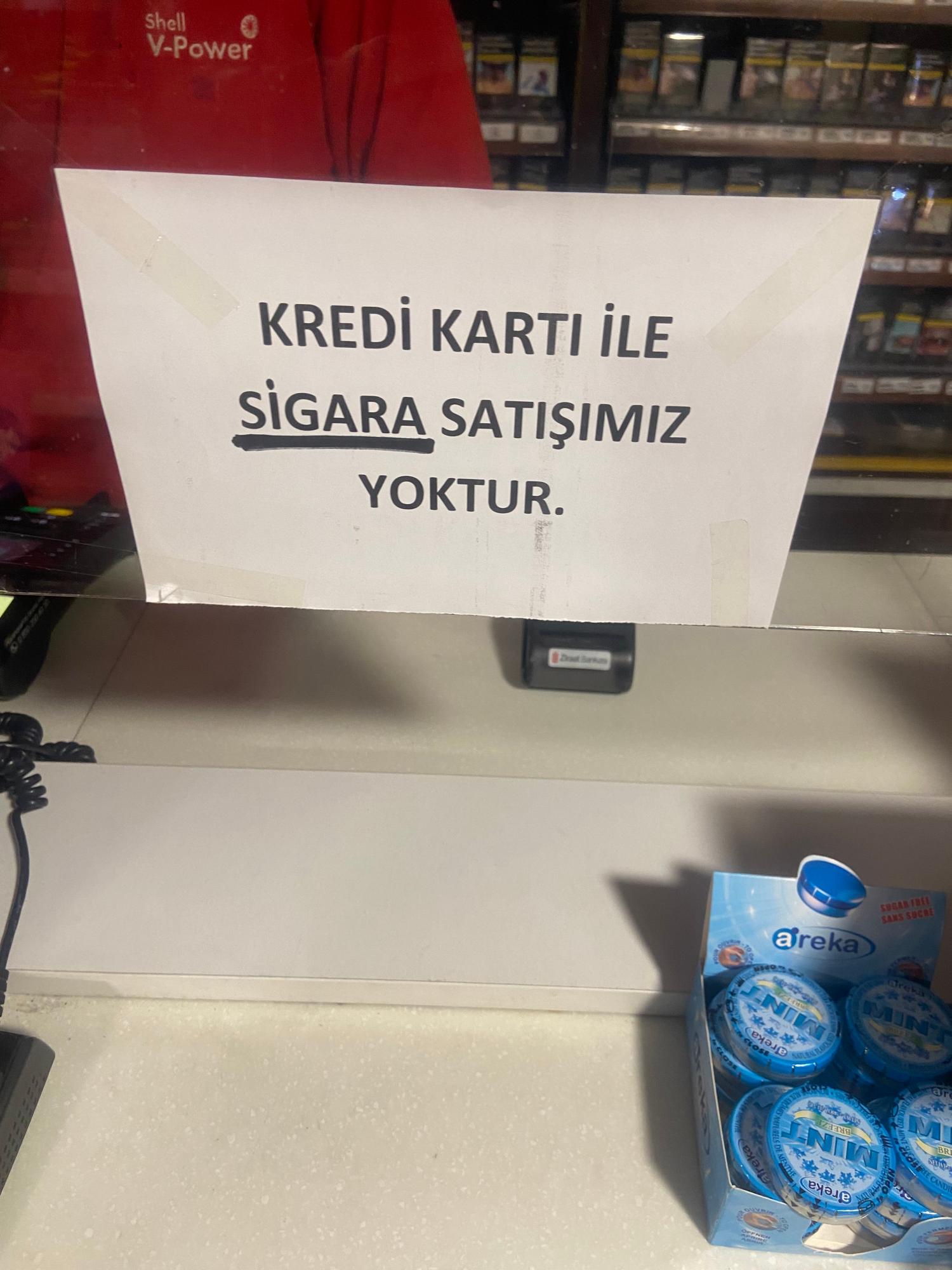 Shell Kurumsal Benzinlikte Kredi Kartı İle Sigara Satmamak - Şikayetvar