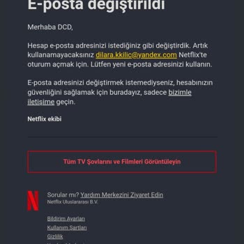 Netflix Hesap Değiştirme ve Mail Şikayetleri - Şikayetvar