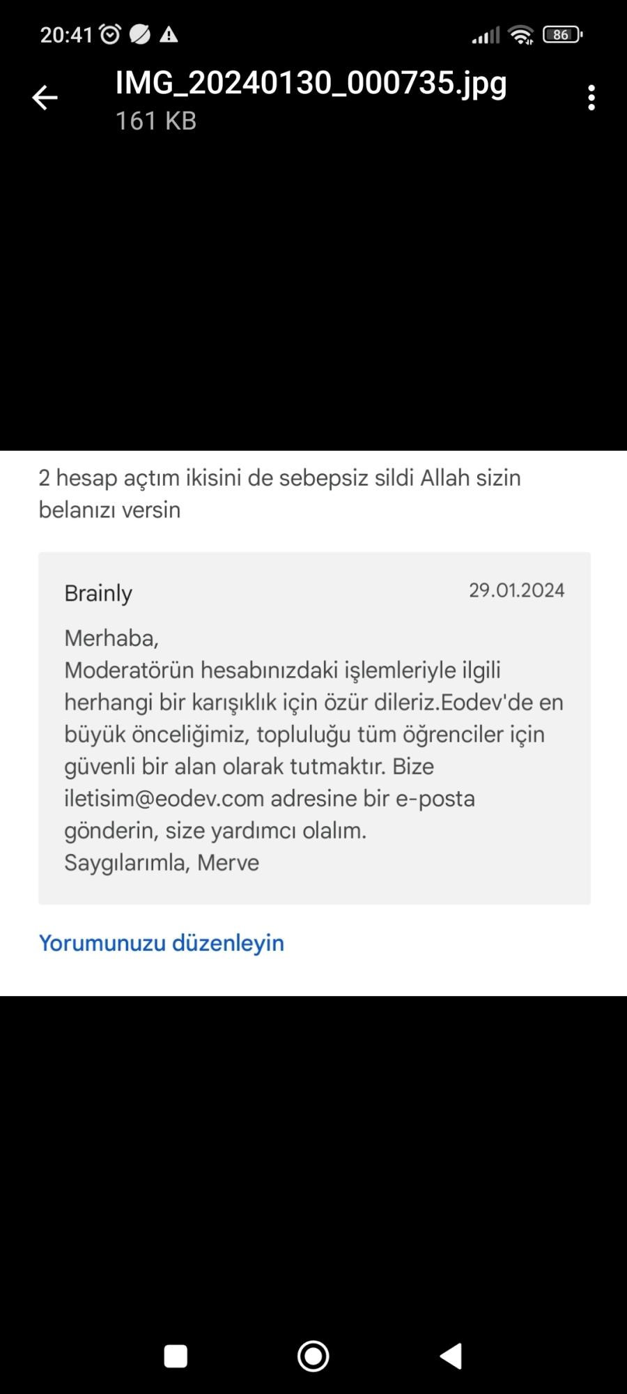 Brainly - Eodev.com Yardımsever Hesapların Ani Kaybı - Şikayetvar