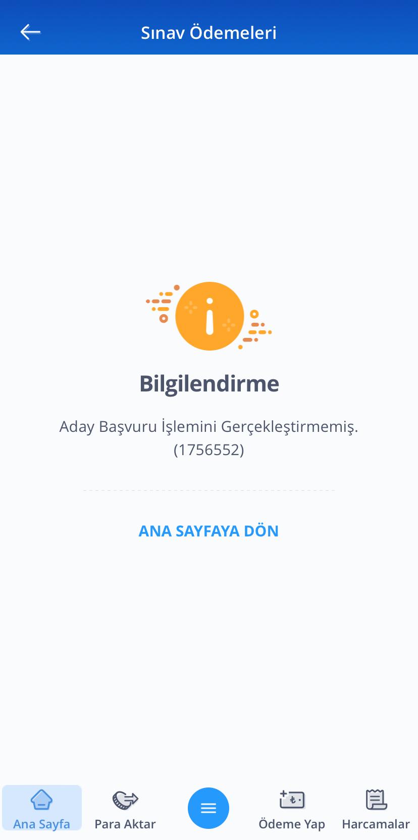 İş Bankası Türkiye İşCep ÖSYM Ödeme Yapılmıyor - Şikayetvar