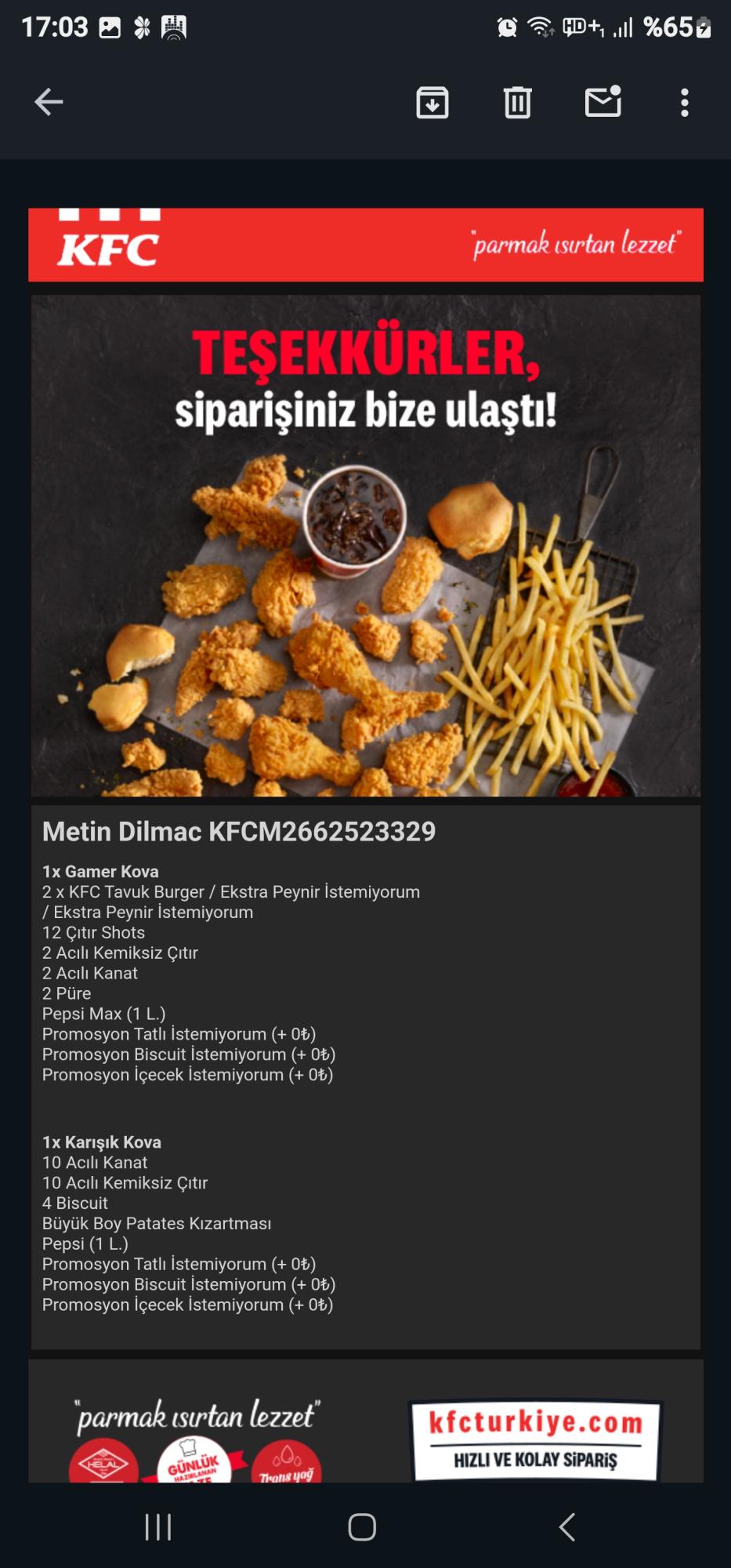 KFC Mobile Order Overcharge Scam - Xolvie