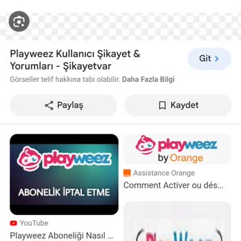 Playweez Onaysız Abonelik Ve Telefon Üzerinden Haksız Para - Şikayetvar
