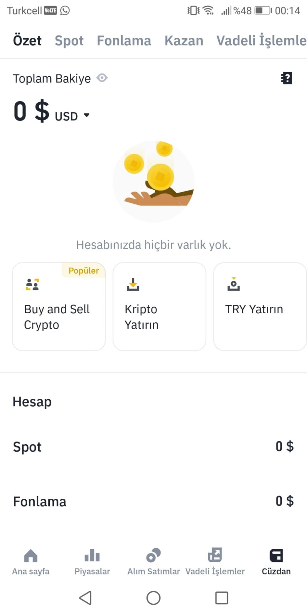 Binance Binance Global De Hesap Miktar Görünmüyor - Şikayetvar