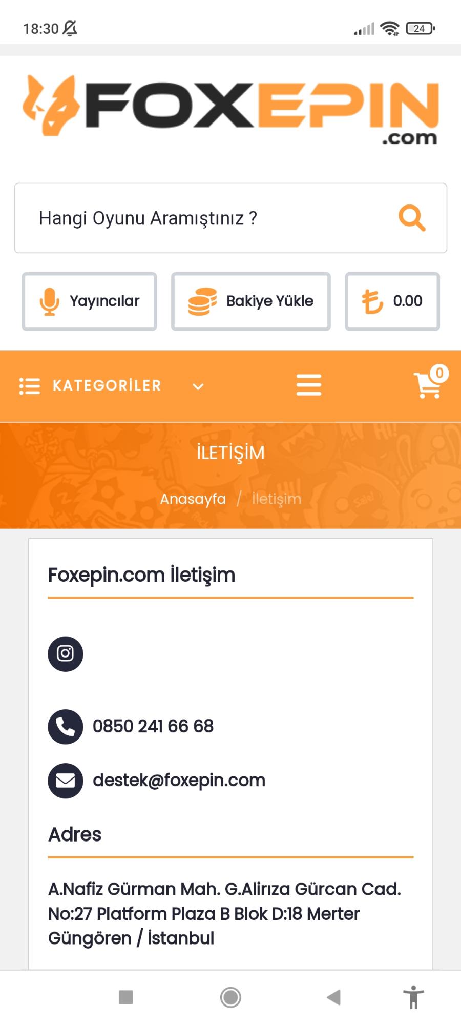 Foxepin.com Bakiye Sorunu Bakiyem Gelmiyor - Şikayetvar