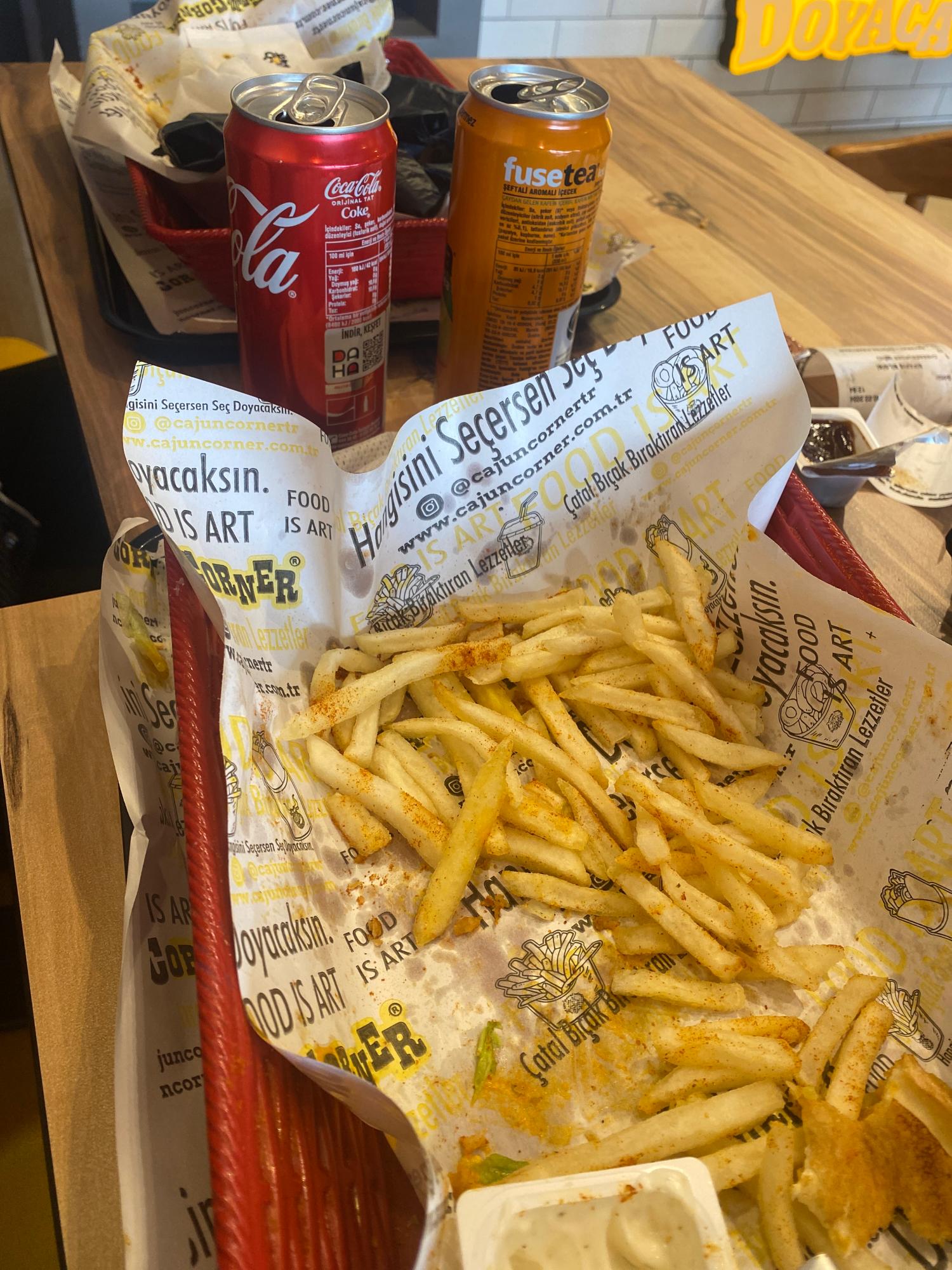Cajun Corner Aldığımız Menüler Buz Gibiydi - Şikayetvar