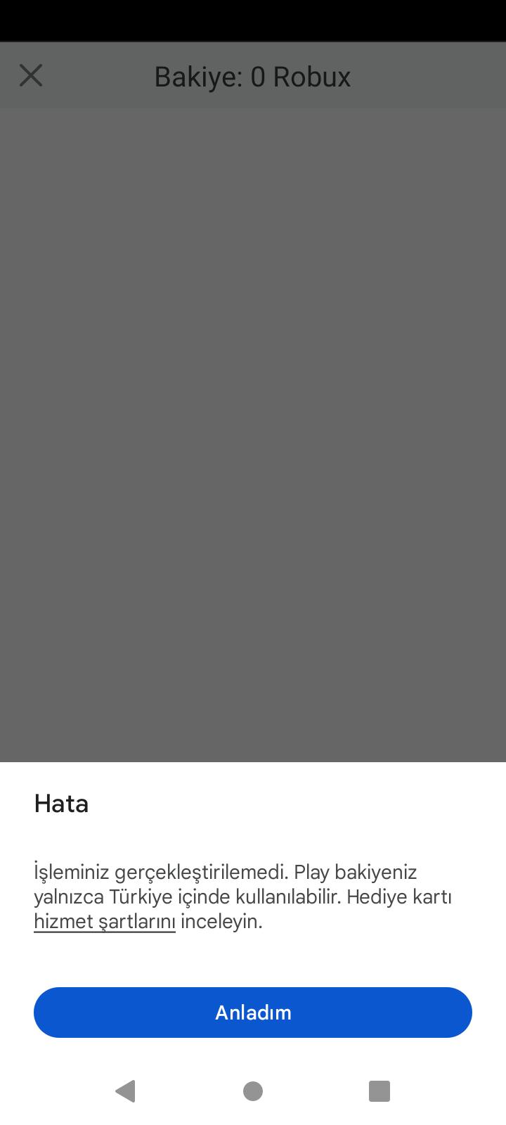 ROBLOX Robuxumu Alamıyorum Hata Veriyor - Şikayetvar