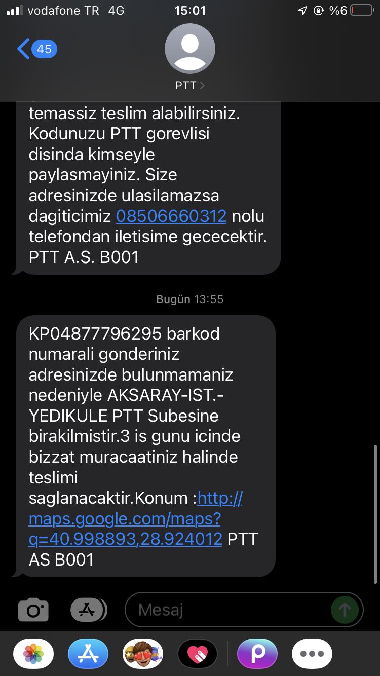 PTT Kargo PTT Fatih Posta Dağıtım Ve Yedikule Şube - Şikayetvar