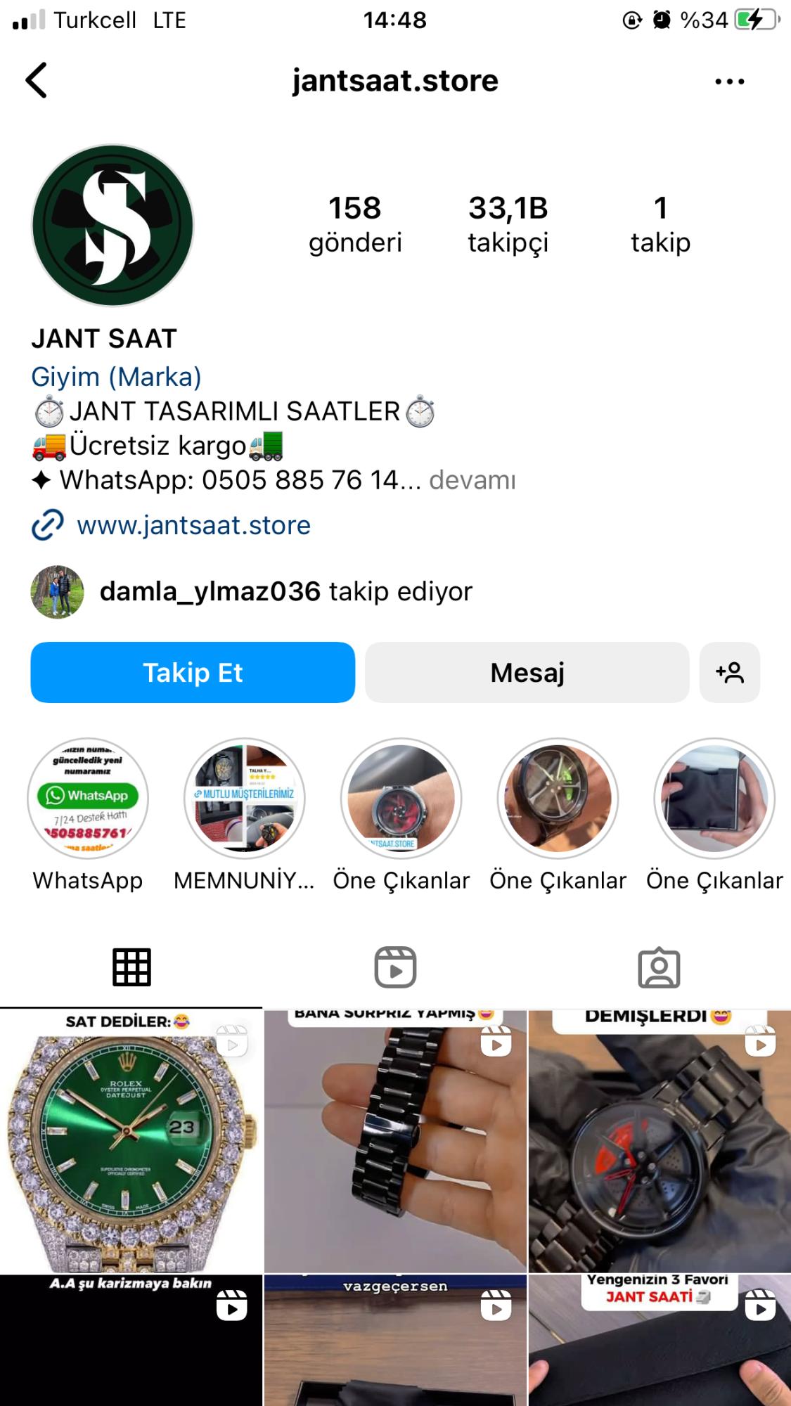 Jant Saat Jantsaat. Store Engelleme Uyguladı - Şikayetvar