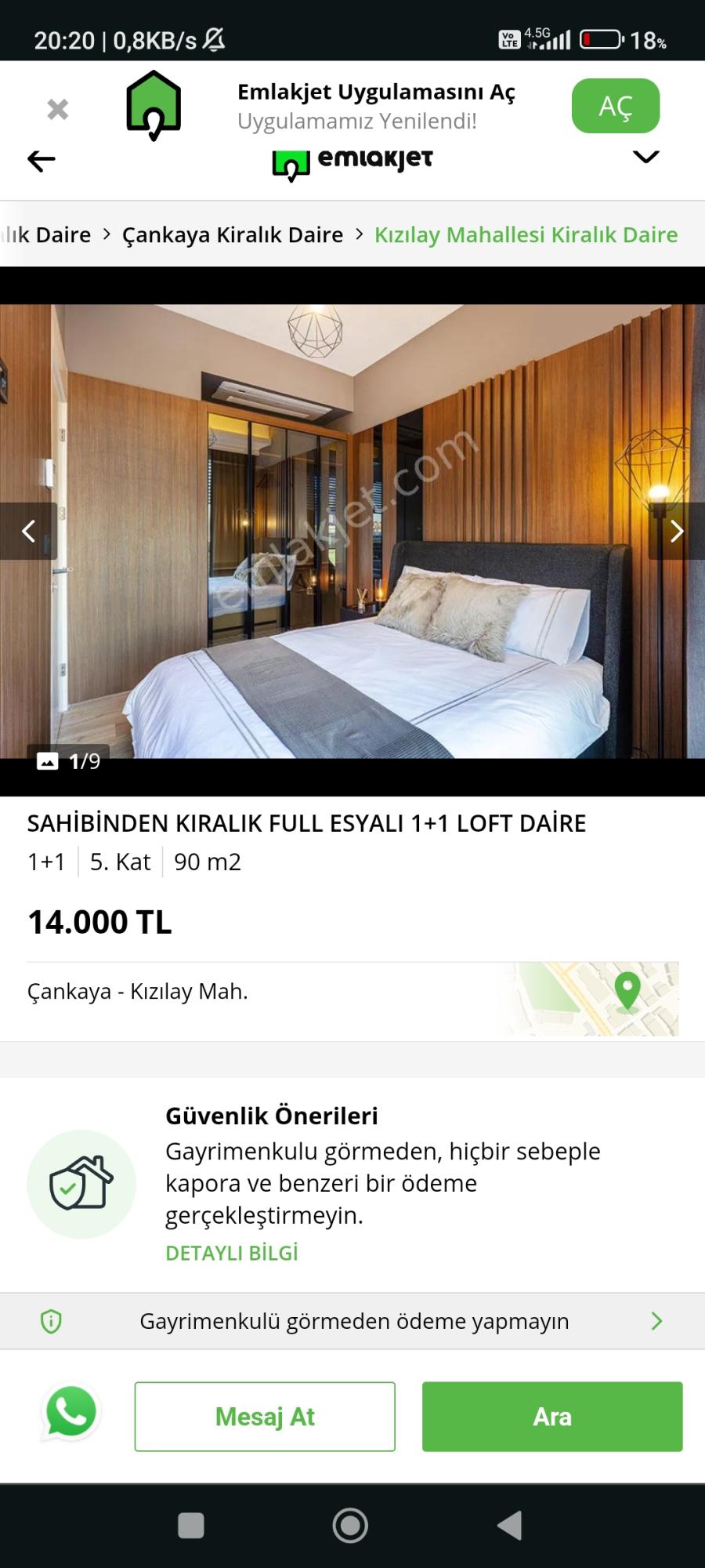 Emlakjet Ankara'daki Kiralık Ev Mağduriyetim - Şikayetvar