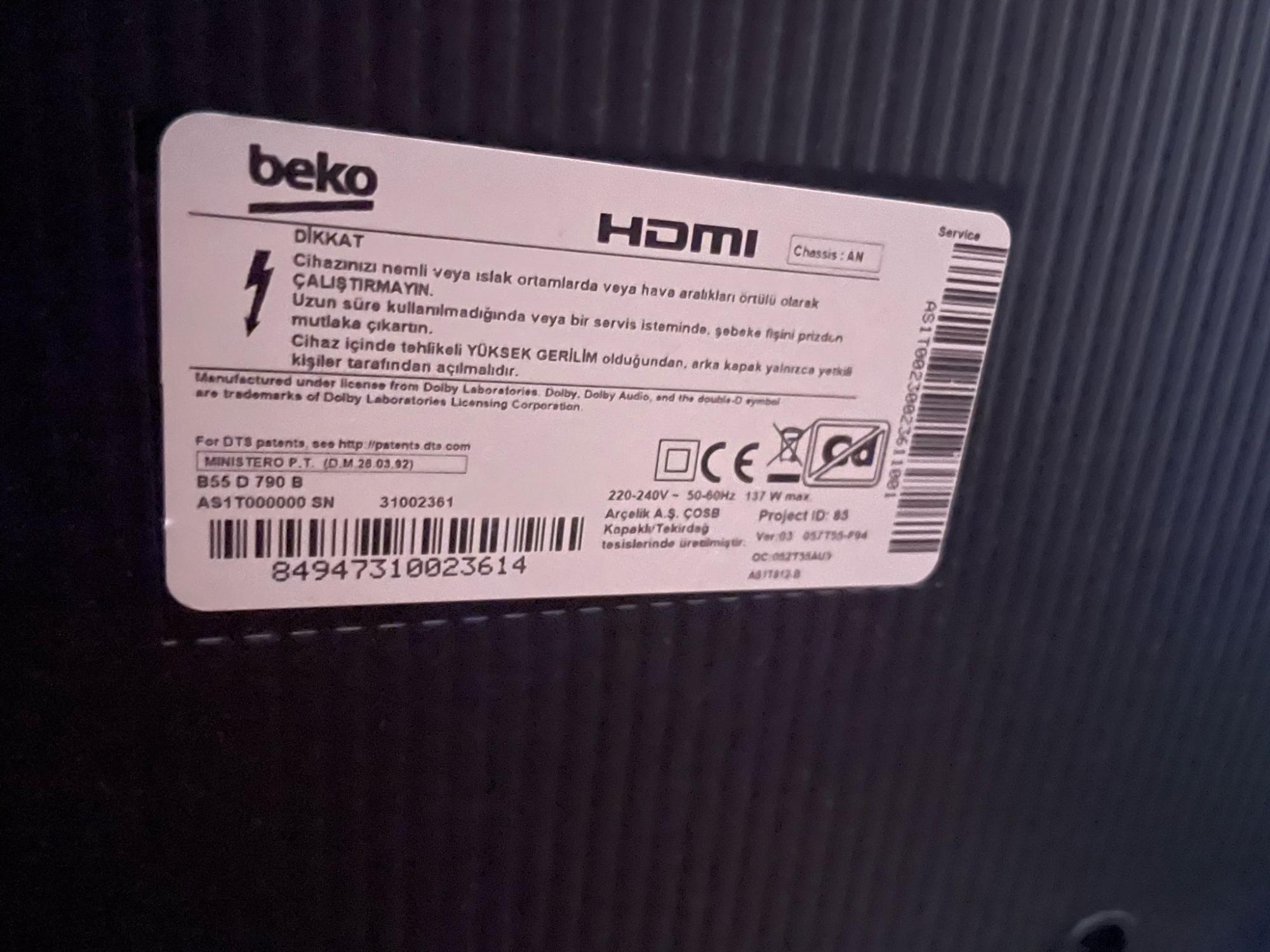 Beko Android TV Pişmanlığı - Şikayetvar