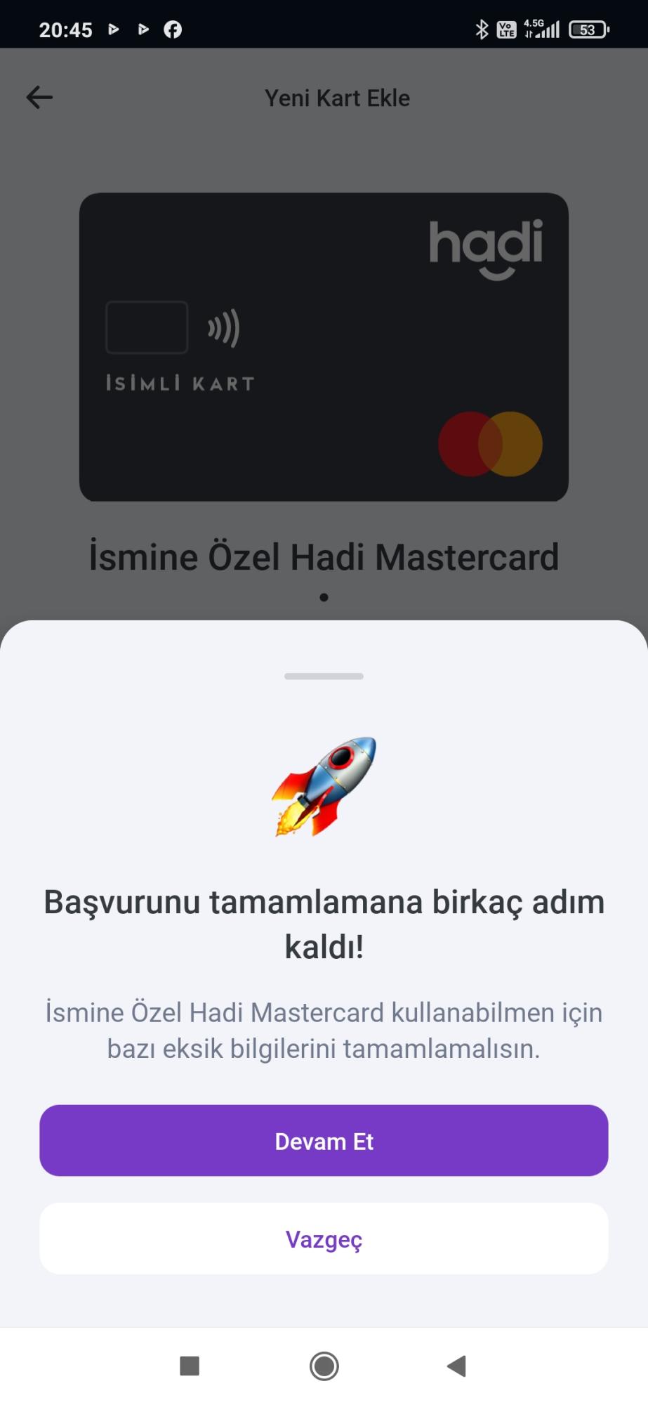 Tom Pay Hadi - TOM Bank İsimli Kart Sipariş Veremiyorum - Şikayetvar