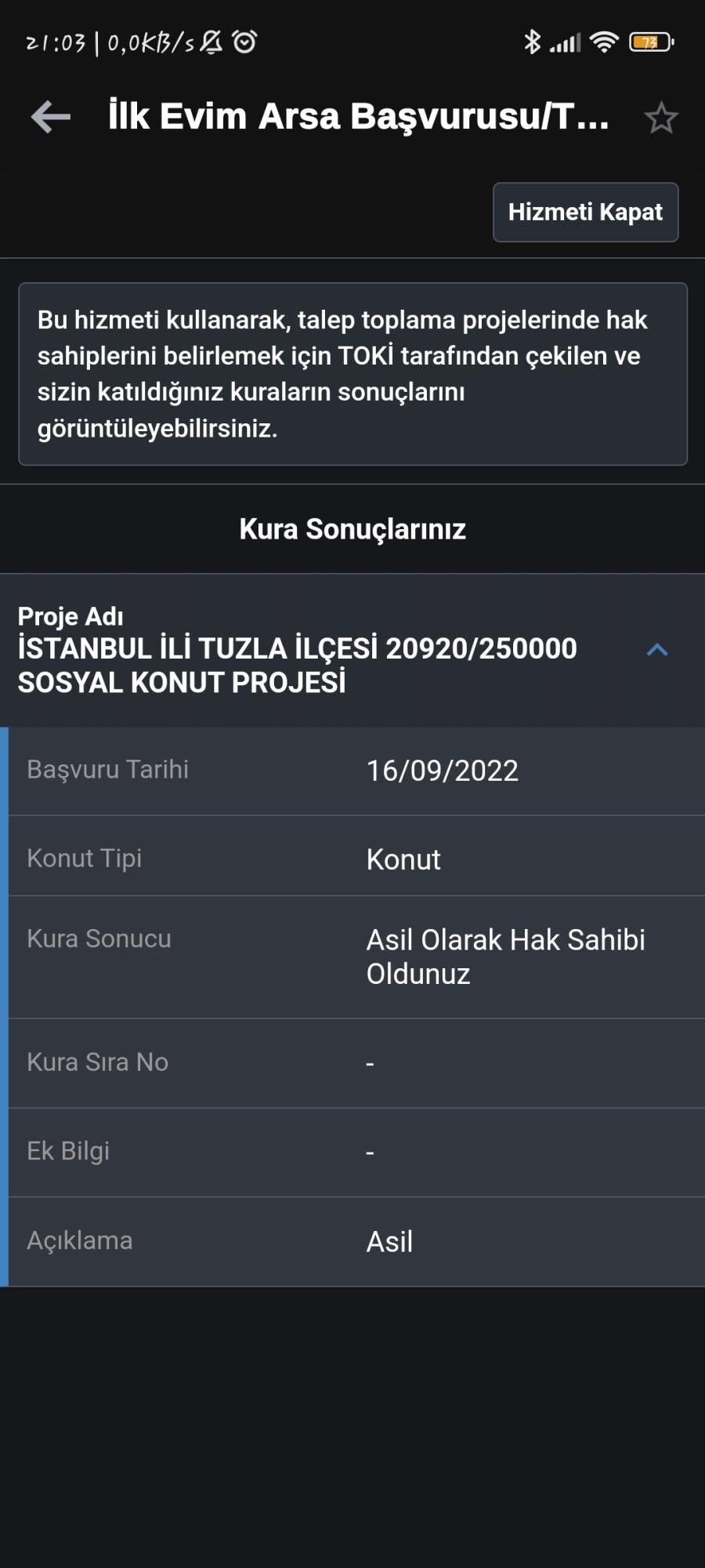 TOKİ Tuzla 20920/250000 Kurası - Şikayetvar